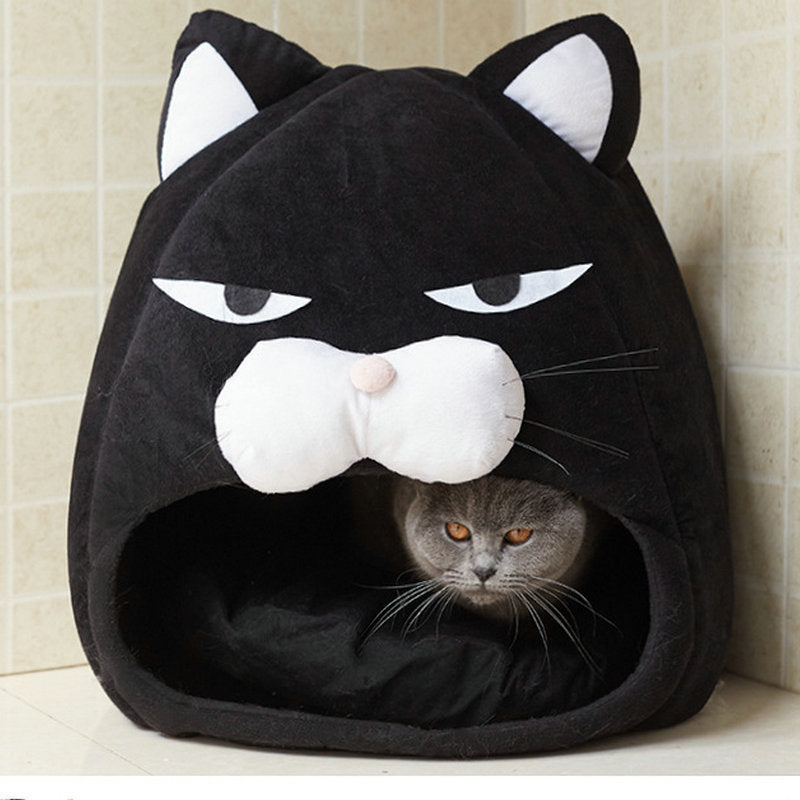 Kawaii Black Neko House – Senpai Mart